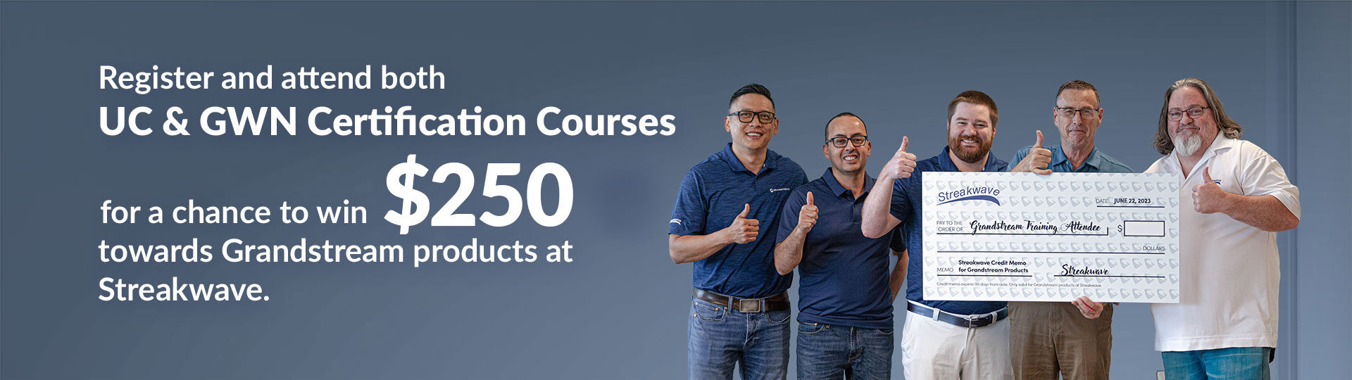 Grandstream UC & GWN Certification D.C. Area hosted by Streakwave